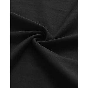 SweatyRocks Women's Summer Short Sleeve Tee Distressed Ripped Crop T-shirt Tops Black M