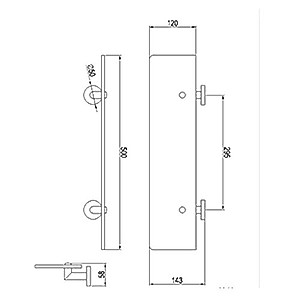 XJJZS Wall Mounted Stainless Steel Bathroom Shelf Rack, Glass Shelves