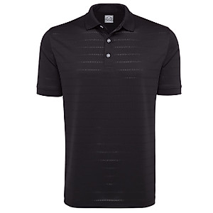 Callaway Men's Basic Short Sleeve Opti-Vent Open Mesh Polo Golf Shirt , Black, XX-Large