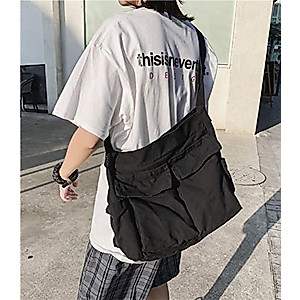 Hobo Bag Women Canvas Messenger Bag Large Satchel Bag College Bag Crossbody Bag Shoulder Tote Handbag 2023