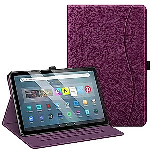 Fintie Case for Amazon Fire Max 11 Tablet (13th Generation, 2023 Release) - [Multi-Angle] Stand Cover with Pocket Auto Wake/Sleep, Purple