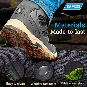 Camco 42925-A Gray 18 Inch 42925 18" Rv Step Rug-Grey