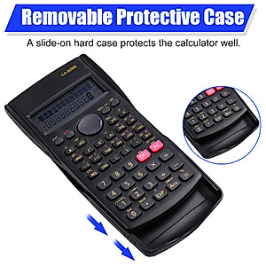 60 Pack Scientific Calculator 2 Line Engineering Function Calculator Statistic Math Calculator Science Chemistry Fraction Calculator Desktop Middle School Calculator for Beginner High School College