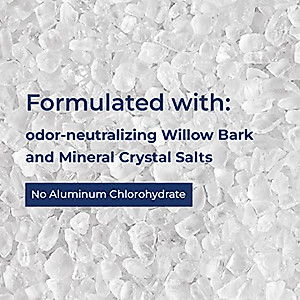 Kiss My Face Liquid Rock Roll-On Deodorant, Sport, Aluminum Chlorohydrate Free Deodorant For Women And Men, With Added Willow Bark and Mineral Crystal Salts, 3 Oz Roll On