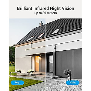 EZVIZ Security Camera Outdoor 1080P WiFi, Motion Alert with Strobe Light & Siren, IP66 Weatherproof, 100ft Night Vision, Two-Way Audio, Works with Alexa and Google(CTQ3W)
