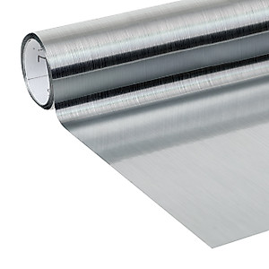 Duck Brand Deco Adhesive Laminate - Sliver Metal, 12 in. x 10 ft.