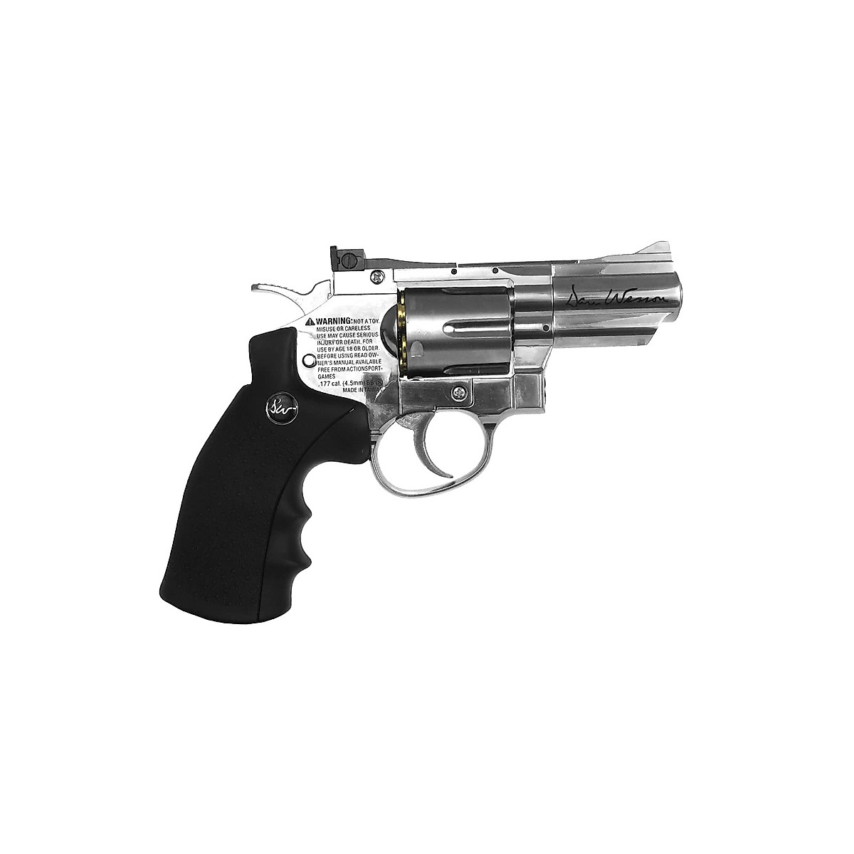Dan Wesson ASG 2.5" CO2 Powered Air Revolver, Silver