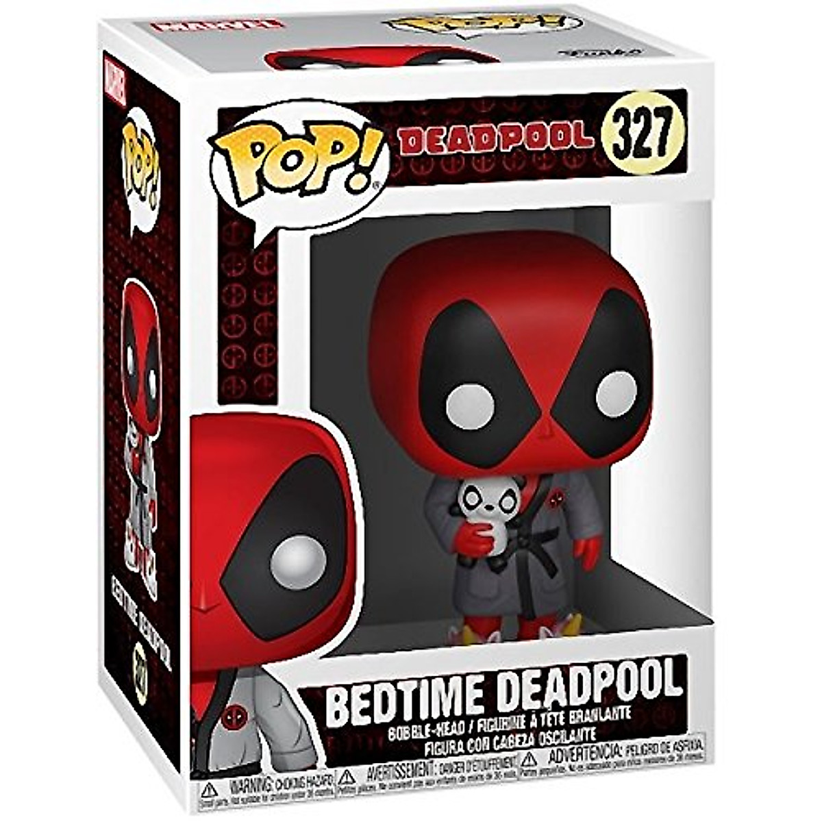 POP Marvel: Deadpool Parody - Bedtime Deadpool in Robe Funko Vinyl Figure (Bundled with Compatible Box Protector Case), Multicolor, 3.75 inches