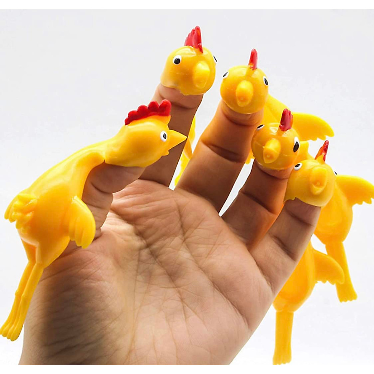 Bulk 100 Classroom Party Pack Chicken Finger Flingers - Multi Colored Assortment