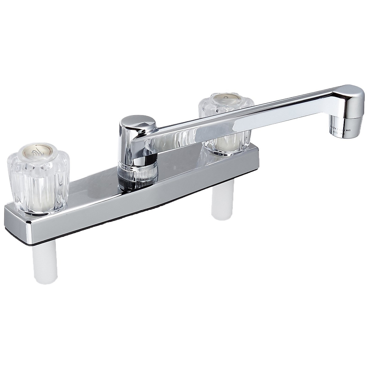 Aqua Vista 10-B421-AV Two Handle & EZ-FLO Non-Metallic 10122 Kitchen Sink Faucets with Chrome Finish
