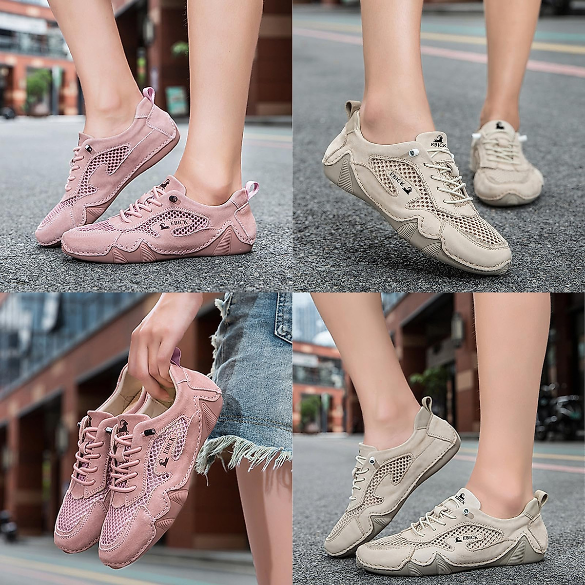 Lymphvity Classic ltalian Handmade Suede Sneakers for Womens,Outdoor Non Slip Low Top Breathable Chukka Boots Sports Beck Walking Casual Shoes (Brownish Yellow,8)