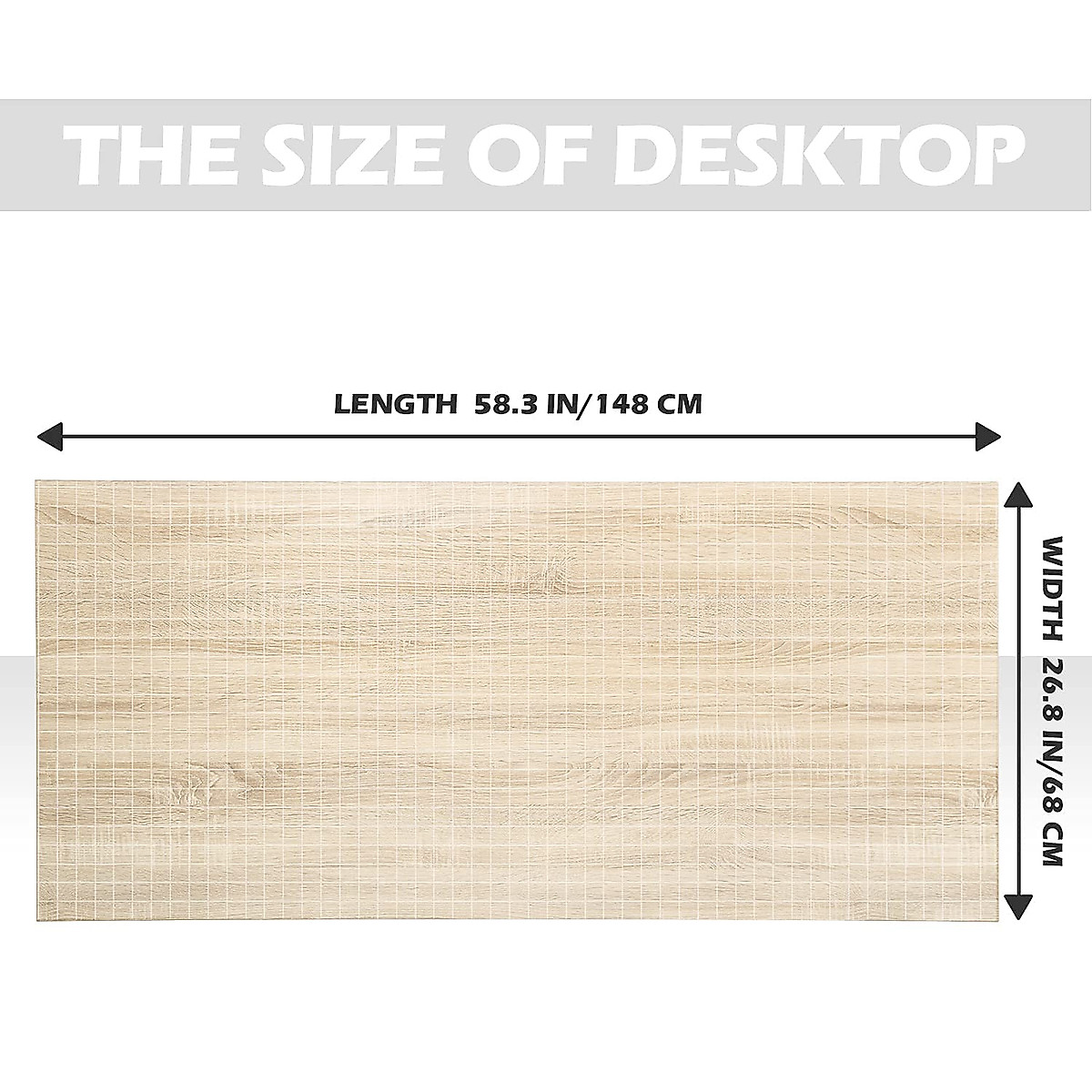 TOPSKY Dual Motor Electric Adjustable Standing Computer Desk White Frame with 58.3’’x26.8’’ Oak Board