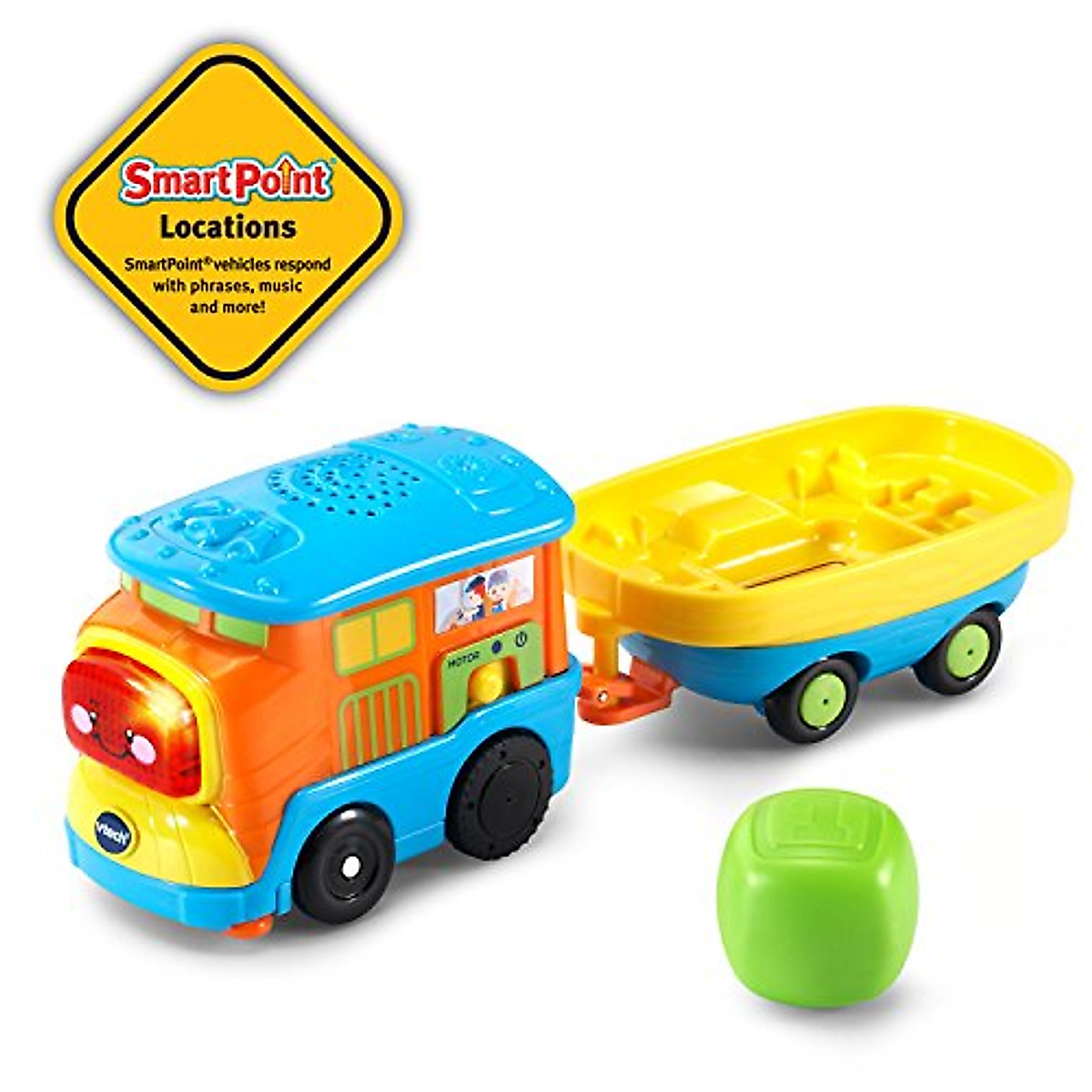 VTech Go! Go! Smart Wheels Motorized Freight Train with Cargo Car