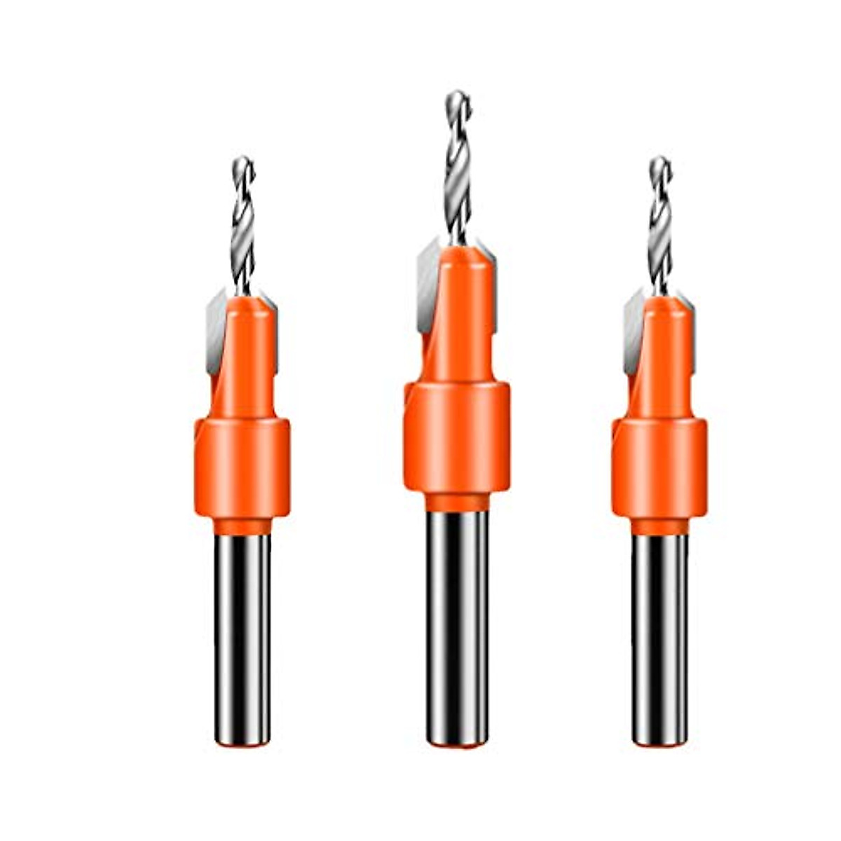 ULTECHNOVO 3pcs Self Tapping Screw Woodworking Countersink Tools Countersink Tool for Wood Drill Taper Hole T Tool Countersink Drill Bit for Wood Hole Drill Bit Salad Drill Wood Screw