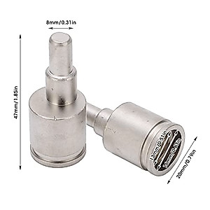 Fydun 2pcs 0 Gauge to 4 Gauge Wire Reducer Amp Input Reducers Amp Input Reducer Adapter High Power Brass Nickel Plated for Car