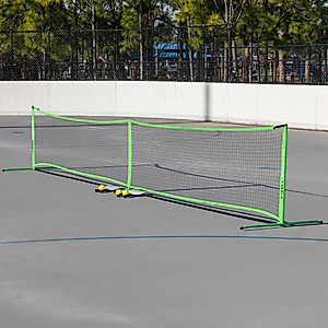 Pro Focus Pickleball Net Set – Includes 4 Player Wooden Pickleball Paddles and 3 Pickleballs; Outdoor and Indoor Fun for Adults and Families, All Skill Levels