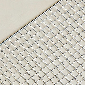 BBQ Grill Stainless Steel Net, Barbecue Grill Grates Replacement Grill Grids Mesh Wire Net, Wire Rack Cooking Replacement Net, for Camping Barbecue Outdoor Picnic Tool (size:30x45cm/11.8x17.7in)