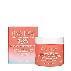 Pacifica Beauty, Glow Baby Hydrodew Gel Face Moisturizer, Dewy Glowing Skin, Vitamin C, Niacinamide, Fine Lines, Dryness, Dull Skin, Non-Sticky Formula, Hydrating, Vegan & Cruelty Free