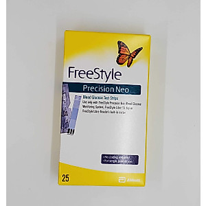 FreeStyle Precision Neo Blood Glucose Test Strips 25 count WLM