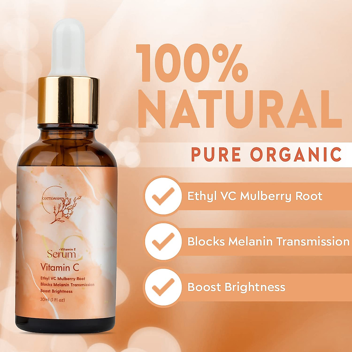 𝗪𝗜𝗡𝗡𝗘𝗥 𝟮𝟬𝟮𝟰* Vitamin C Face Serum – Anti Aging Facial Serum with Vitamin C, Vitamin E & More – Brightening Serum for Dark Spots, Even Skin Tone, Eye Area, Fine Lines & Wrinkles, 1 Fl Oz