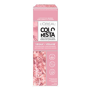L’Oréal Paris Colorista Semi Permanent Hair Color for Bleached or Blonde Hair, Color Depositing Hair Mask Formula, Soft Pink