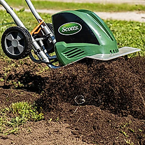 Scotts Outdoor Power Tools TC70135SS Garden Tiller, 16-Inch, 13.5-Amp, Green