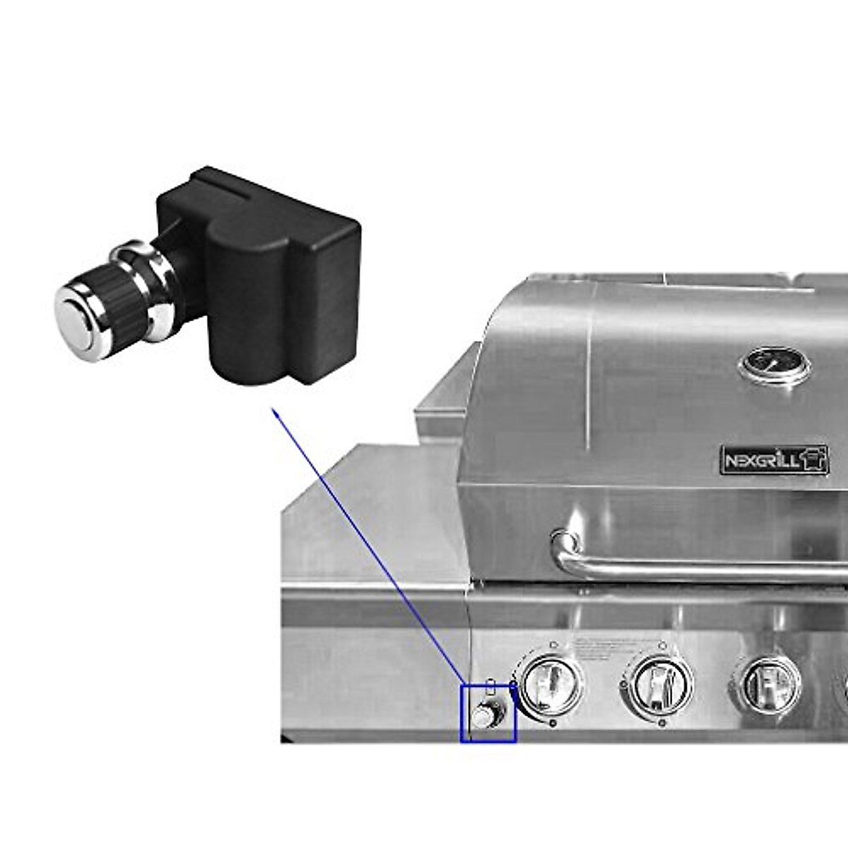 onlyfire 14461 Universal Spark Generator Tact Push Button Switch Igniter BBQ Replacement for Gas Grill Models by Brinkmann, and Others