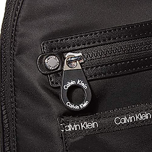 Calvin Klein Georgina Nylon Organizational Backpack, Black