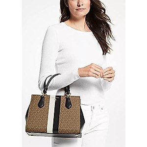 Michael Kors Marilyn Medium Satchel Husk Multi One Size