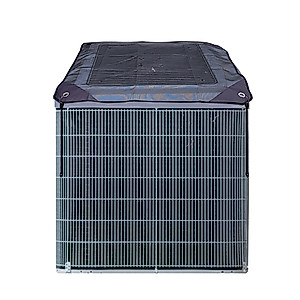 Yanroom Central Air Conditioner Covers for Outside Units Central Conditioning Mesh Cover All Season Top Universal Outdoor AC Cover Leaf Guard Covers Defender (Mesh, 32 x 32 inch)