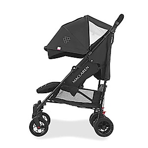 Maclaren Techno Arc Stroller- For newborns up to 55lb with extendable UPF 50+/waterproof hood, multi-position seat and 4-wheel suspension. Compatible with carry cot. Accessories in the box