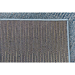 Unique Loom Estrella Collection Distressed, Gradient, Dark Colors, Abstract, Modern Area Rug, 5 ft x 8 ft, Blue/Beige