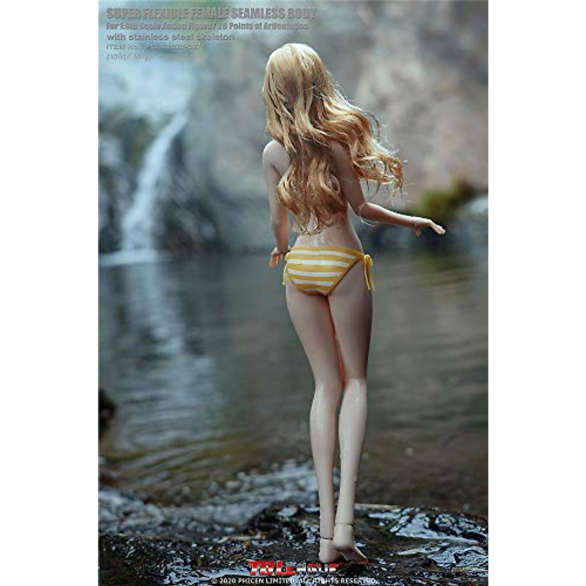 HiPlay TBLeague Seamless Action Figure Anime Girl Body Type and Large Bust 1:6 Scale S37(Pale, with Head)