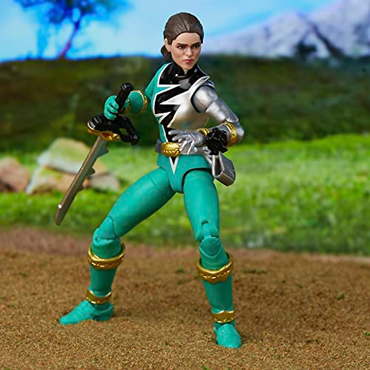 Power Rangers Lightning Collection Dino Fury Green Ranger 6-inch Scale Action Figure, Toys and Action Figures for Kids Ages 4 and Up
