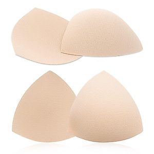 WLLHYF 2 Pairs Bra Pads Inserts Breast Enhancers Women's Push Up Bra Pads Inserts Sports Bra Cups Add 1-2 Cup Sizes