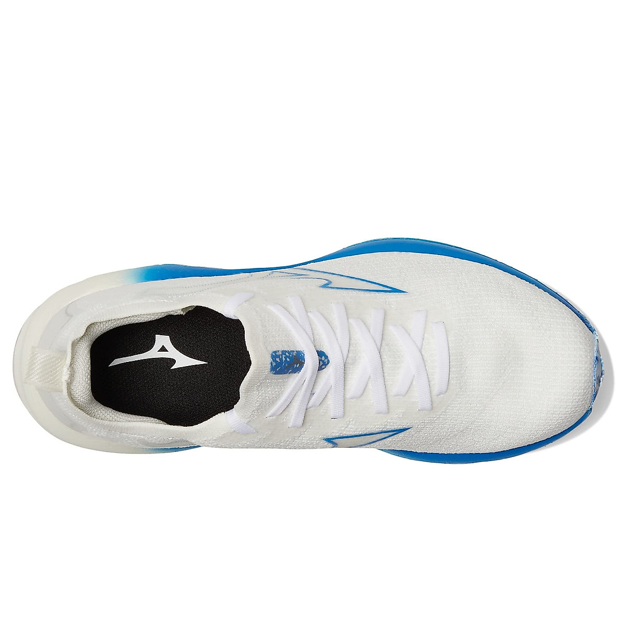 Mizuno Running Women's Wave Neo Wind Running Shoe, Undyed Wht-Peace Blue, 8.5