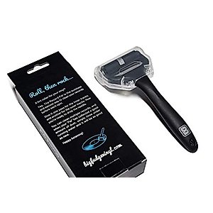 Big Fudge Record Pal, Vinyl Roller Cleaner. Black Vinyl Record Cleaner in Gift Pack. Silicone Lint Roller for LP Records, Anti-Static Record Duster.