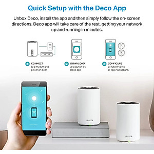 TP-Link Deco AXE5400 Tri-Band WiFi 6E Mesh System(Deco XE75 Pro) - 2.5G WAN/LAN Port, Covers up to 5500 Sq.Ft, Replaces WiFi Router and Extender, AI-Driven Mesh, New 6GHz Band, 2-Pack