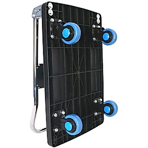 Folding Cart with Wheels, Moving Platform Hand Trucks Garden Carts, Portable Garden Trolley Cart, Foldable Heavy Duty Trolley (Color : 90X60CM)