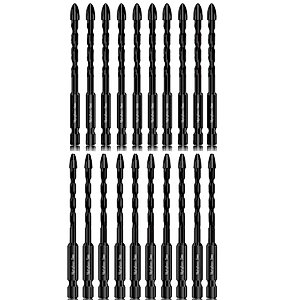 Mgtgbao 10pc 5MM Masonry Drill Bits +Mgtgbao 10pc 6MM Masonry Drill Bits