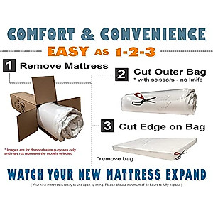 AC Pacific Herbal Fusion Collection Green Tea Infused Polyester Memory Foam Mattress Made in USA, Eastern King Deluxe, White