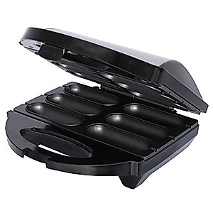 Brentwood TS-601S Non-Stick 6 Mini Corn Dog Maker, Stainless Steel