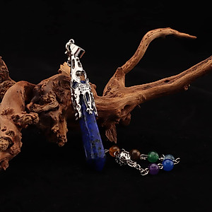Mystic Energy Gift Box with Dowsing Brass Rod Set Include 2 Pcs Retractable Divination Rods, Pendulum and Challenge Coin, for Detect Gold, Water, Treasure,Buried Items,Ghost Hunting etc.(Total 4pcs)
