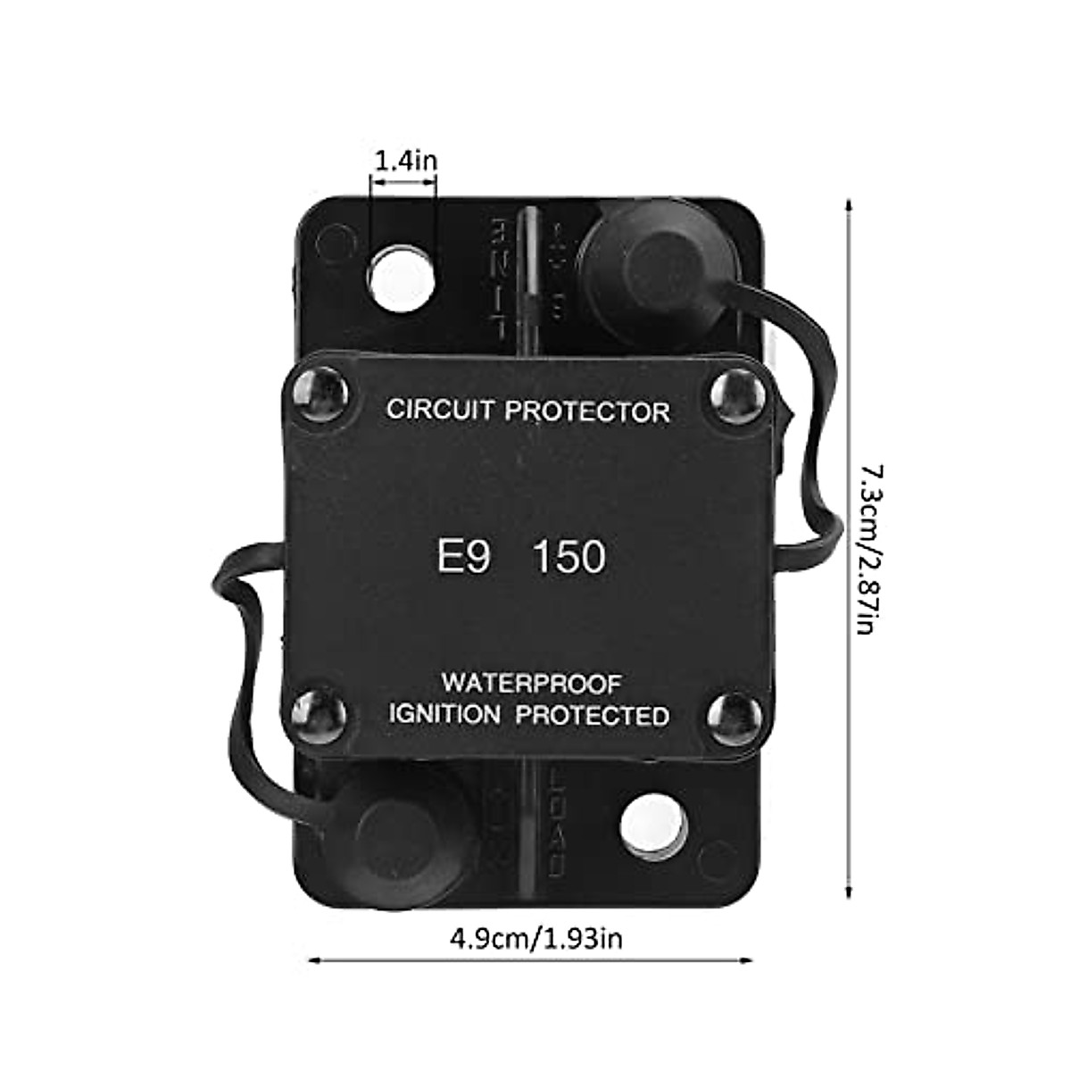 150 Amp Circuit Breaker 32V Auto Reset Power Protect Breaker for Boat RV Truck Battery