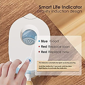 Waterdrop 200-Gallon Long-Life Chubby 10-Cup Water Filter Pitcher with 1 Filter, NSF Certified, 5X Times Lifetime, Reduces PFAS, PFOA/PFOS, Chlorine, BPA Free, Blue