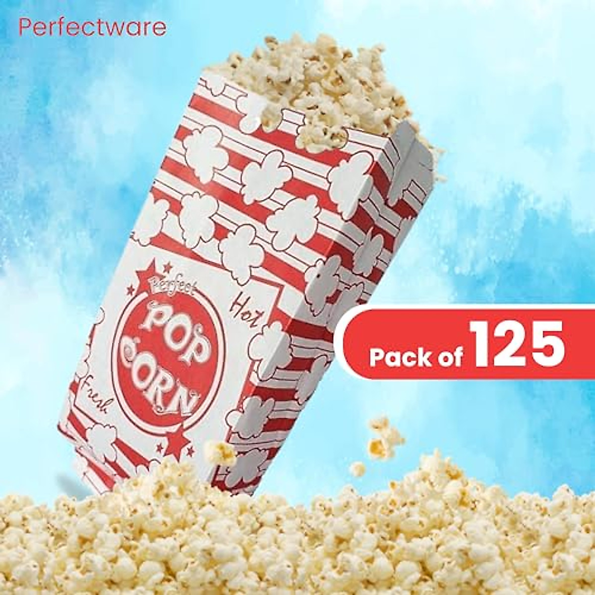 Perfectware Popcorn Bag 125ct (Pack of 1)