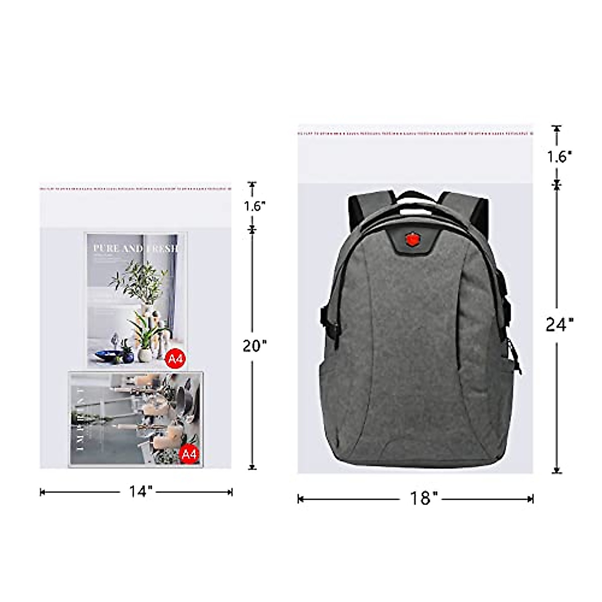 18x24" Clear Cellophane Bags 100pcs Large Self Sealing Cello Bags Self Adhesive Plastic Bags for Packaging Apparel Clothes Toys Gifts Baskets Party Favors School Supplies 14 Sizes to Choose from