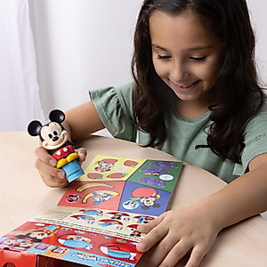 Melissa & Doug Sticker Wow!™ 24-Page Activity Pad and Sticker Stamper, 300 Stickers, Arts and Crafts Fidget Toy Collectible Character – Disney Mickey Mouse