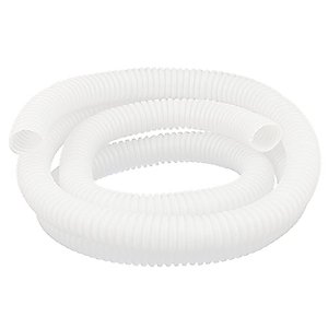 uxcell 1.5 M 16 x 19 mm Plastic Corrugated Conduit Tube for Garden,Office White