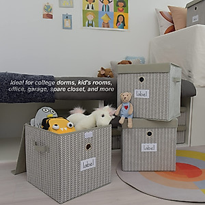 GRANNY SAYS Bundle of 3-Pack Storage Containers & 3-Pack Storage Cubes for Organizing